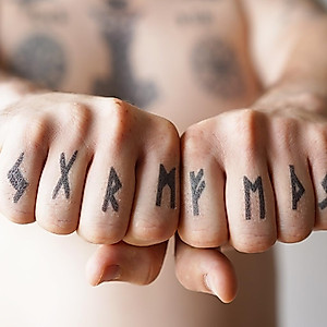 Viking Tattoo Set 2 - Norse Tattoos/Viking Temporary Tattoo Set