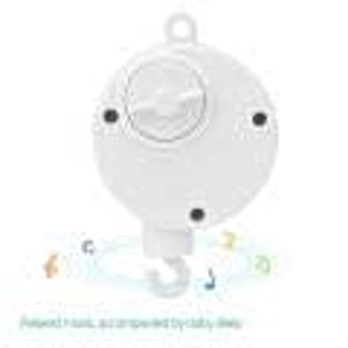 2Pcs Rotary Baby Musical Mobiles Crib Bed Bell Toy Windup Clockwork Movement Music Box Mechanical Hanging Melody Toys