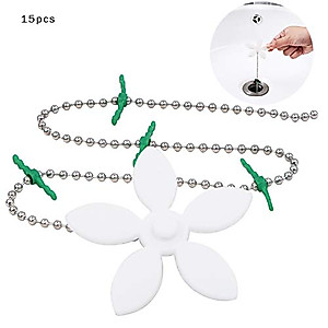 Set of 15 Pcs Drain Hair Catcher,Flower Shower Drain Protectors Hair Stopper Shower Drain Hair Trap Remover Hair Filter for Kitchen Bathroom Drain Sink Cleaning Tool