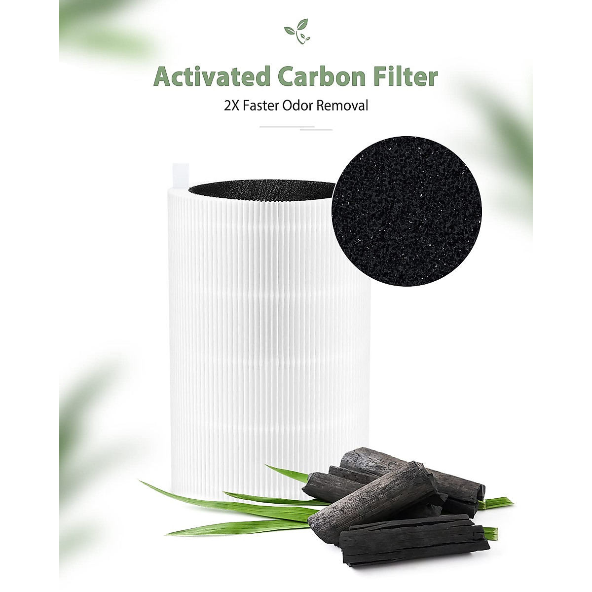 411 Replacement Filter Compatible with Blue Pure 411 Genuine, 411+, 411 Auto and MINI Air Purifier, Part# 100929, 2-Pack