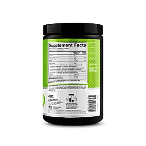 Optimum Nutrition Amino Energy - Pre Workout with Green Tea, BCAA, Amino Acids, Keto Friendly, Green Coffee Extract, Energy Powder - Green Apple, 30 Servings (Packaging May Vary)