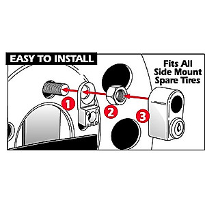 Trimax A-33060-SPK TNL740 Spare Tire Nut Lock for Side Mount Spare Tires