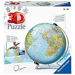 Ravensburger The Earth 540 Piece 3D Puzzle - Engaging Fun for Kids and Adults | Precision Fit with Easy Click Technology | Durable Displayable Model | Celebrating Over 130 Years of Quality