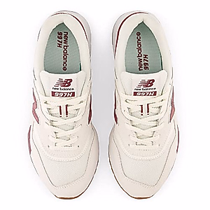 New Balance Women's 997H V1 Lifestyle Sneaker, Sea Salt/Washed Burgundy, 10