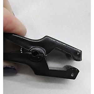 NAHANCO HC101 2" Plastic Hercules Clips, Black (Pack of 100)