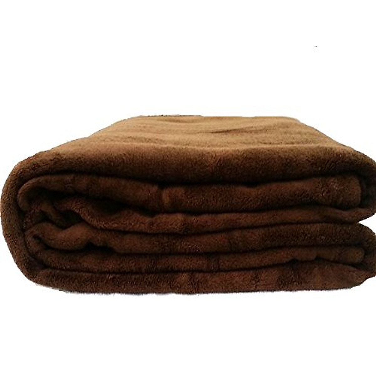 EMPIRE Coral Fleece Super Soft Solid Throw Blankets (Queen, Chocolate Brown)