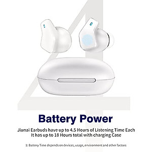Jiunai Wireless Earbuds for Samsung S23, Bluetooth 5.2 Headphone in-Ear Earbuds Stereo HI-FI Noise Reduction Touch Control Earphones for Samsung S22 iPad iPhone 14 Pro OnePlus Google