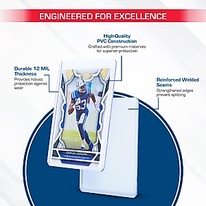 BCW 3x4 Topload Card Holder - Standard - 50ct | Rigid PVC Trading Card Protection for Baseball Cards, Football Cards, and Trading Cards Like Pokémon and MTG | Holds Cards Up to 20pts