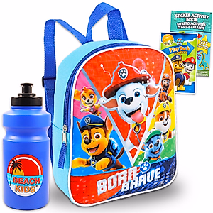 Nick Shop Patrol Mini School Backpack For Kids ~ 3 Pc Bundle With 11 inch Nick Shop Patrol School Bag, Mini Coloring Book, And StickersNick Shop Patrol School Supplies For Toddler Boys And Girls.