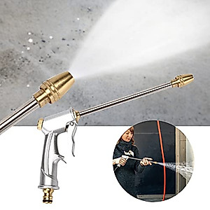 High Pressure Power Washer Wand,Household All-Metal Pacifier-Type Extension Rod Car Wash Aluminum Alloy Plating High-Pressure Water Tool Wand Lance for Cleaning Sidewalks Gutter Car Pet Window Glass