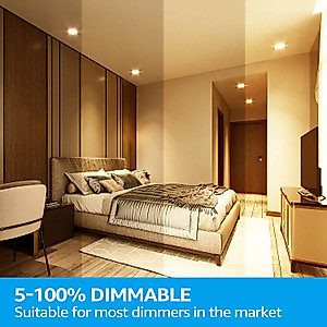 TORCHSTAR Basic Series 12-Pack 6 Inch Ultra-Thin LED Recessed Lighting with Junction Box, Aluminum, 2700K Soft White, 5%-100% Dimmable Slim Recessed Downlight, 12W 850LM, ETL and Energy Star