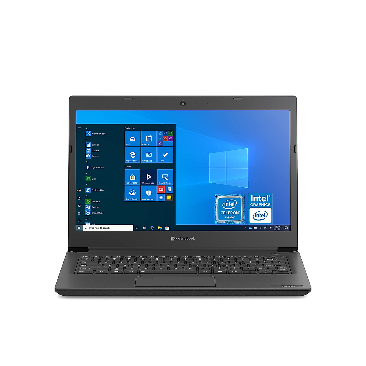 DYNABOOK Tecra Laptop, Intel Celeron 5205U, 4 GB RAM, 128 GB SSD, 13.3 Full HD Display, Windows 10 Pro Education, Tested Durability, Thin & Lightweight, Spill-Resistant Keyboard (A30-G, 2019)