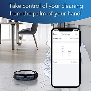ECOVACS DEEBOT 500 Robotic Vacuum Cleaner with Max Power Suction, Up to 110 min Runtime, Hard Floors & Carpets, App Controls, Self-Charging, Quiet (Renewed)