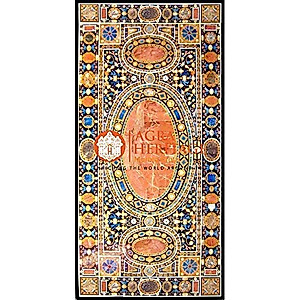 Marble Top Large Conference 95"x48" Dining Table Italian Inlay Pietra Dura Furniture Decor