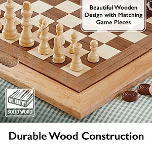 Mainstreet Classics Dutchman 3-in-1 Combo Folding Board Game Set