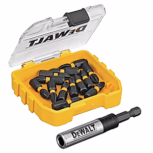 DEWALT FlexTorq Impact Driver Bit Set, Phillips, 1/4-Inch x 1-Inch, 15-Piece (DWA3HLD1PH2-15)
