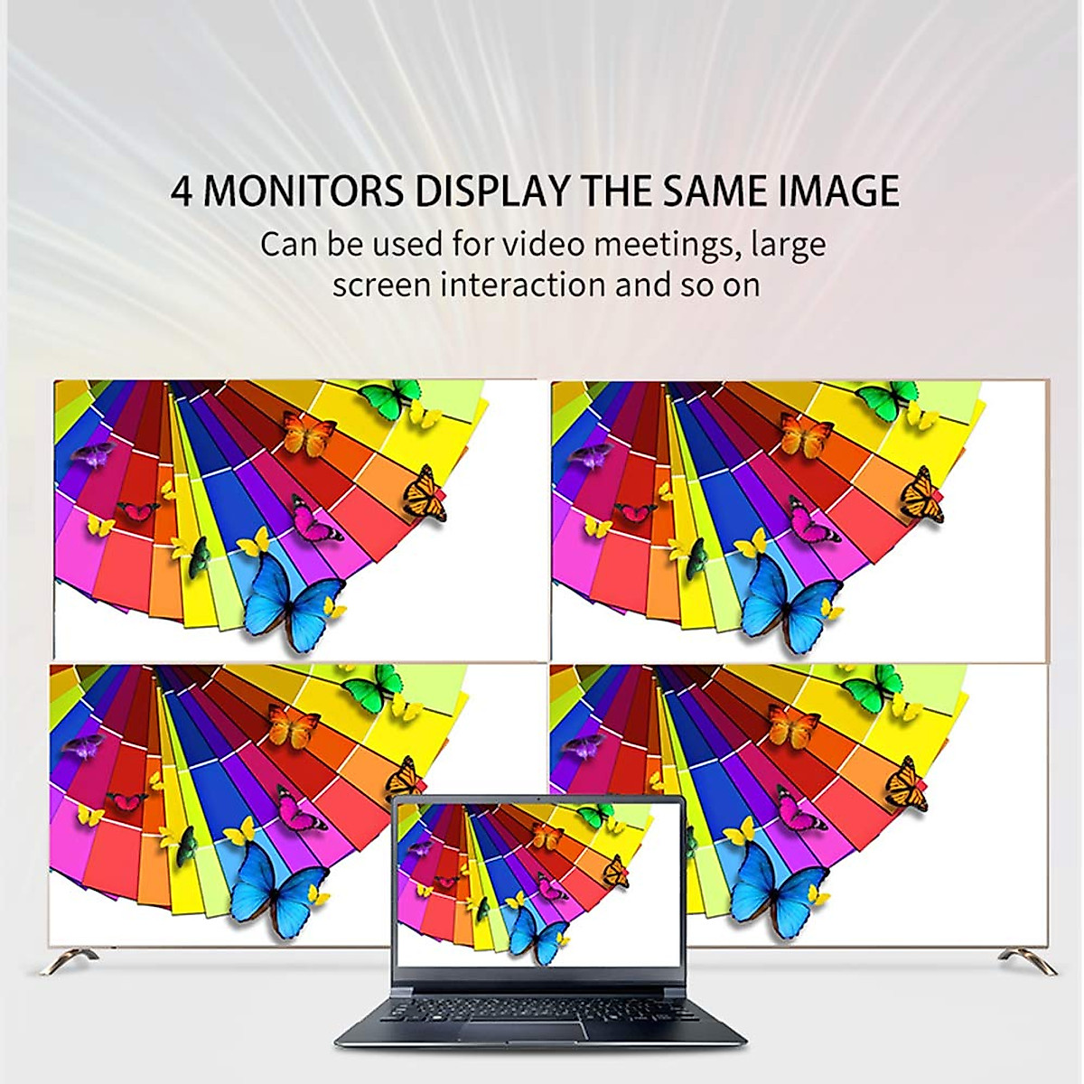 VSVABEFV 4K HD HDMI Switch, 4 Ports 4K x 2K HDMI 2.0 Switcher Hub Port Switches with IR Wireless Remote, for Mackbook HDTV Laptop Xbox 360 PS4 PS5