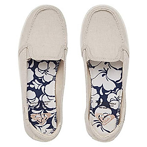 Roxy womens Minnow Slip on Shoe Sneaker, Oatmeal, 8 US