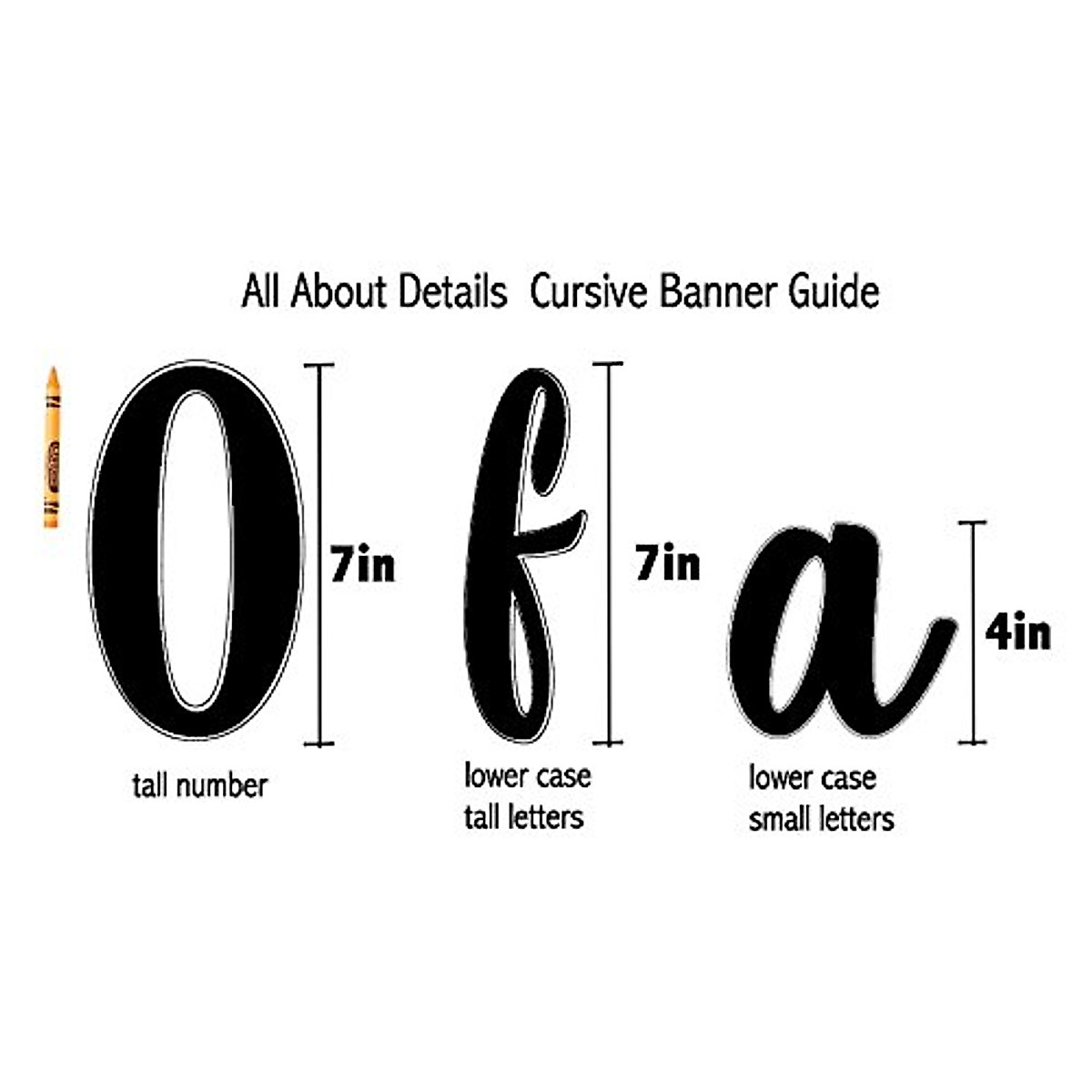 All About Details Happy Birthday Cursive Banner (Purple)