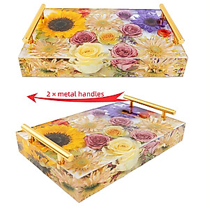 Resin Tray Molds Silicone, 13.5" Large Deep Rectangle Molds for Resin with 4pcs Coasters Mold, Epoxy Resin Casting Molds for DIY Flowers Preservation Resin Art Making Home Décor