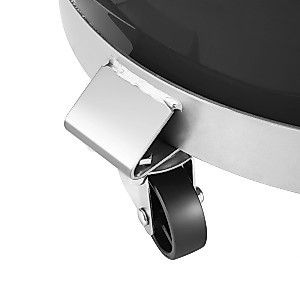 PENTAGON TOOLS 30-Gallon Drum and Garbage Can Dolly – Heavy-Duty Metal Dolly with Cross Braces and Caster Wheels – 1,000-Pound Capacity (Silver)