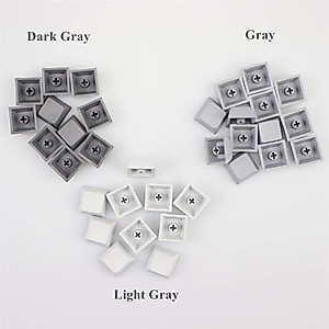 108 Key Mechanical Keyboard Pbt Keycap XDA 1u Mixded Color Gray Keycaps for Switches Gaming Mechanical Keyboard (Axis Body : 26 pcs, Color : Gray)