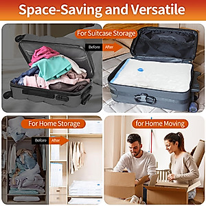 Electric Pump for Vacuum Storage Bags, 55W 5000PA Portable Travel Vacuum Pump for Storage Bags, Space Saver Vacuum Storage Bag Pump for Compression Clothing, Blanket, Luggage