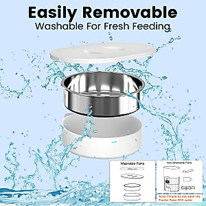 Owlet Home Smart Automatic Pet Feeder with 1080P HD Camera for Cats & Dogs (3.5L), WiFi, Live Video, Auto Night Vision, 2-Way Audio, Works with Alexa & Google Assistant, Motion Alert, No Monthly Fee