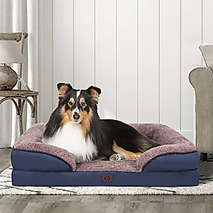 Orthopedic Dog Bed for Large Dogs up to 70/100lbs, Dog Sofa with Removable Washable Cover with Waterproof Lining Dog Beds