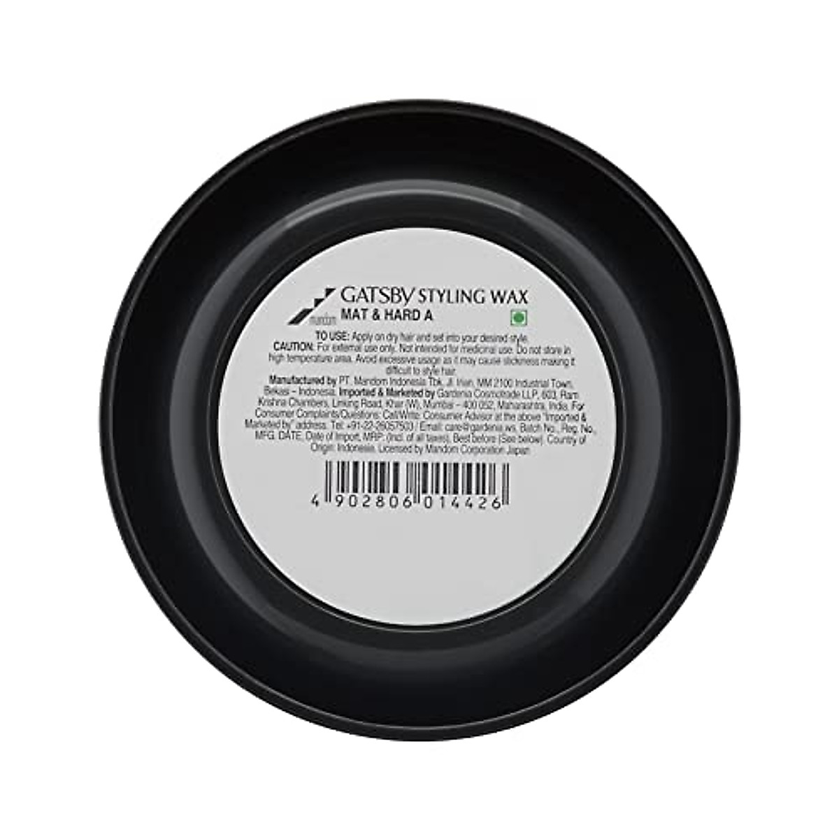 Gatsby Hair Styling Wax Matt & Hard 75g Grey