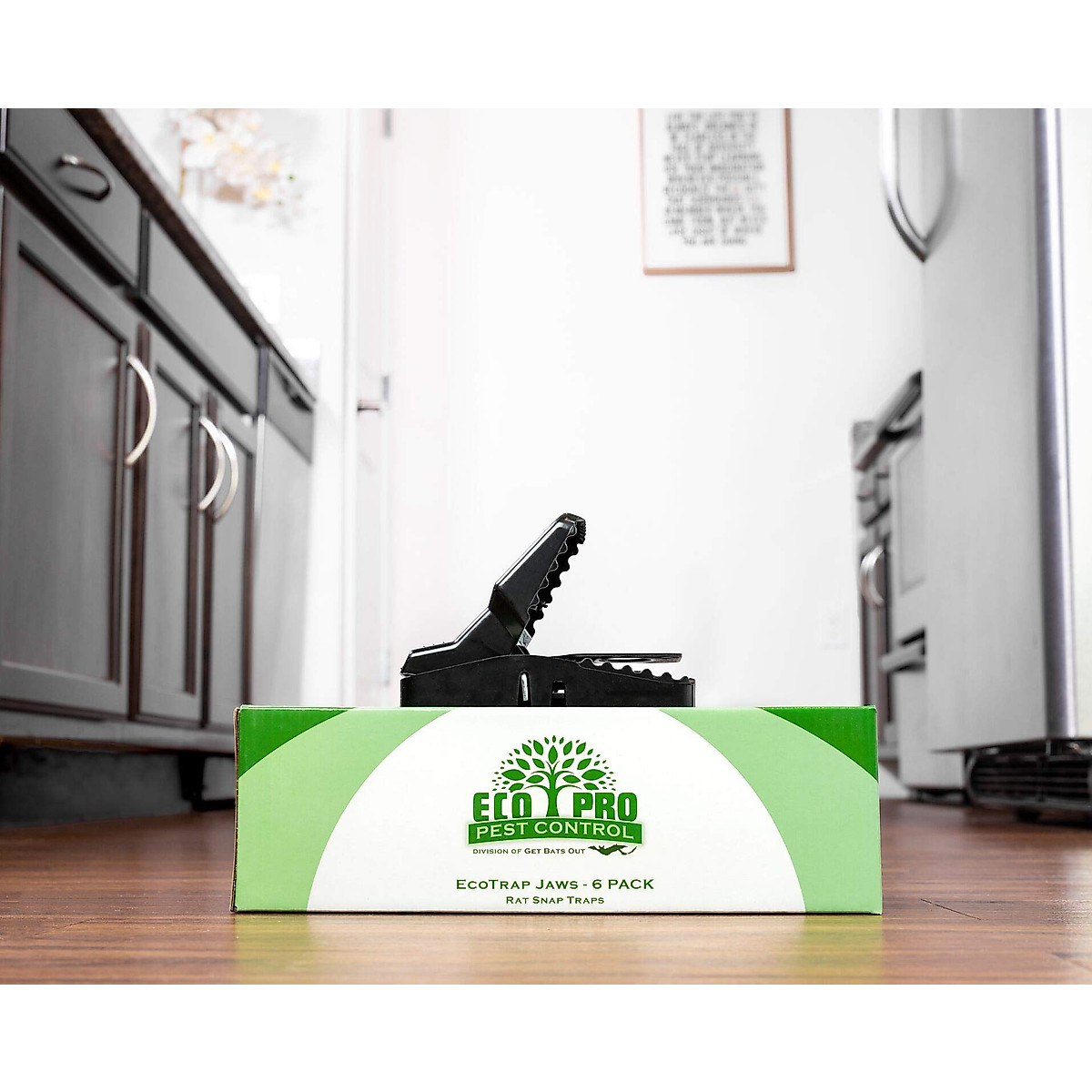 Rat Snap Traps by Eco Pro Pest Control | 6-Pack Snapping Rat Traps with Teeth | Reusable Rodent Trap for Indoor & Outdoor Use | Easy Set Up, Quick, & Powerful Rat Trap with a No-Escape Rat Trap Snap