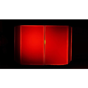 Rockville RFAAW DJ Event Facade Light Weight Metal Frame Booth+Travel Bag+Scrim,White