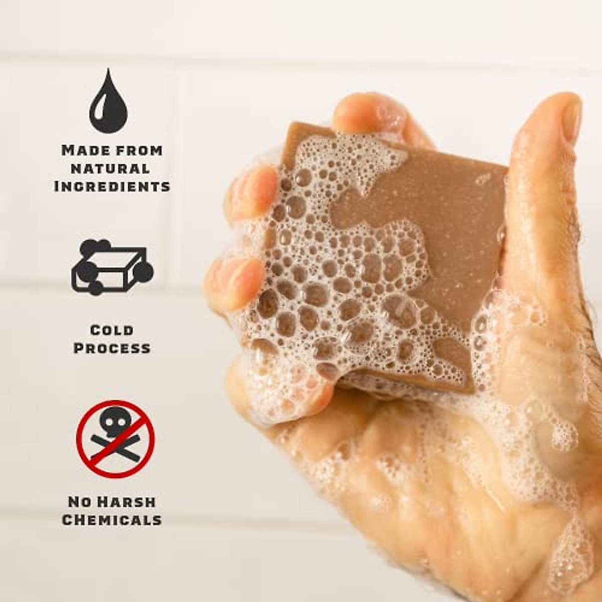 Dr. Squatch Basic Squatch Forest Pack - Pine Tar and Birchwood Breeze - Handmade Bar Soap With Organic Oils, Soap Gripper and Saver