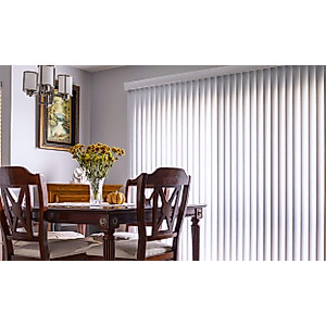 Vertical Blinds Replacement Slats Heavy Duty PVC Smooth Curved (White) You Pick Size and Quantity (82.5 Inches) (34 Pack)