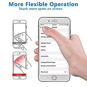 Kinizuxi Cell Phone Ring Holder Stand, 360 Degree Rotation Finger Ring Kickstand Metal Phone Grip Car Mount Magnetic Phone Ring for Phone Case iPhone Tablets (Black)