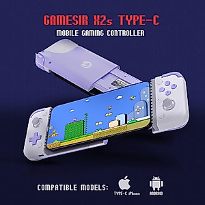GameSir X2 Type-C Mobile Gaming Controller, Game Controller for Android, Plug and Play Gaming Controller Grip for Samsung Support Xbox Game Pass, xCloud, Stadia, and Vortex and More
