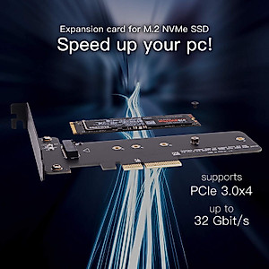 EZDIY-FAB PCI Express M.2 SSD NGFF PCIe Card to PCIe 4.0 x4 M2 Adapter (Support M.2 PCIe 22110,2280, 2260, 2242)