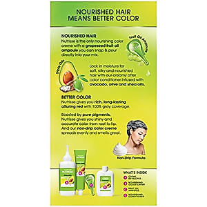 Garnier Hair Color Nutrisse Nourishing Creme, 462 Dark Berry Burgundy (Sugar Beet) Red Permanent Hair Dye, 1 Count (Packaging May Vary)