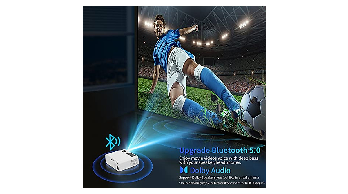 4K Outdoor Projector with WiFi and Bluetooth | 450-inch Display