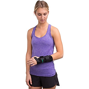 Aircast A2 Wrist Support Brace Without Thumb Spica: Left Hand, Medium