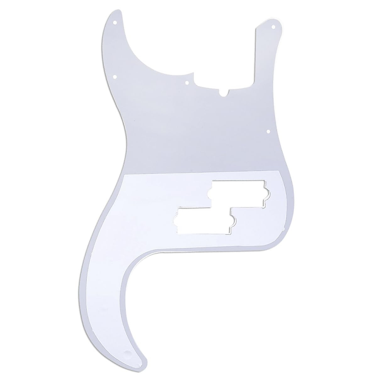 Musiclily Pro 13 Hole P Bass Pickguard for 4 String Precision Bass Modern Style, 4Ply Tortoise Shell