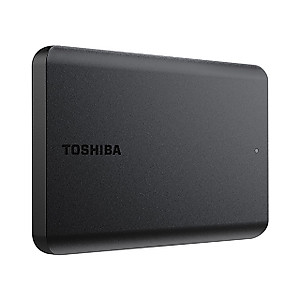 Toshiba Canvio Flex 1TB Portable External Hard Drive USB-C USB 3.0, Silver for PC, Mac, & Tablet - HDTX110XSCAA & Canvio Basics 1TB Portable External Hard Drive USB 3.0, Black - HDTB510XK3AA