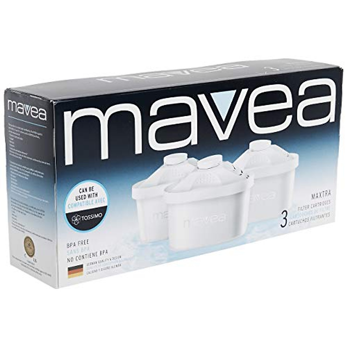 Mavea, Filter Crtrdge, Max, Refill, 10/3 Ct
