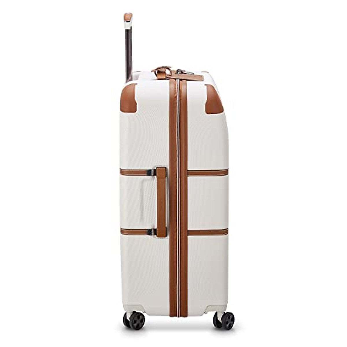 DELSEY Paris Chatelet Hardside 2.0 Luggage with Spinner Wheels, Angora, Checked-Medium 24 Inch