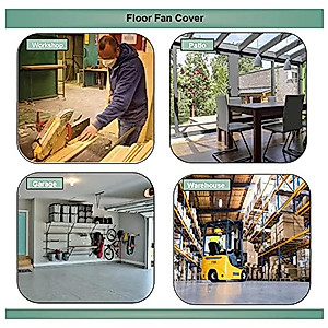 Industrial Fan Cover, Waterproof and Dustproof Cover for 24" High Speed Blower, Outdoor and Indoor Heavy Duty Material Floor Fan Cover