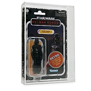 A3Q Action Figure Display Case Compatible with Carded Star Wars, GI Joe, Collectible Toy Figurines, 3mm Thick Protective Hard Acrylic Plexiglass for Hobbyists or Collectors
