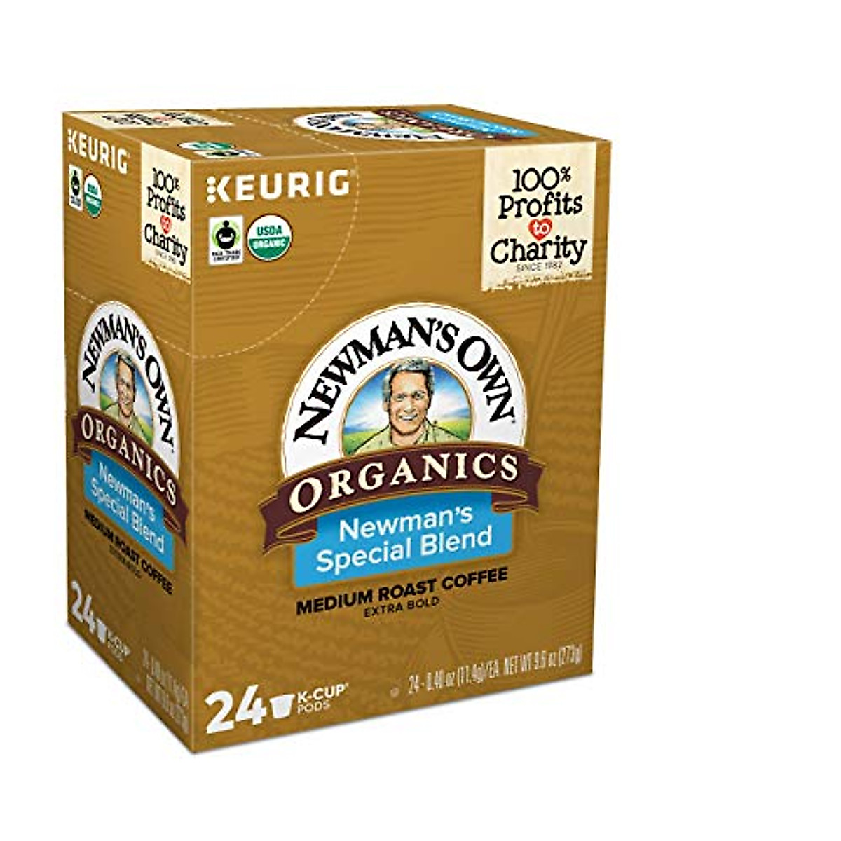 Newman's Own Organics Keurig Single-Serve K-Cup Pods Special Blend Medium Roast Coffee, Fair Trade Certified, 24 Count