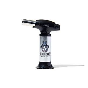Cocktail Torch - Culinary, Kitchen, BBQ, Smoker, Food Searing Butane Torch - Refillable Torch Perfect for Smoking Old Fashioned Drinks - Perfect for Cocktails, Whiskey, & Bourbon - NO BUTANE INCLUDED