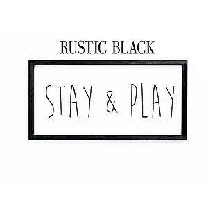 Playroom Wall Decor - Playroom Decor - Play Sign - Playroom Sign - Play Room Wall Decor - Stay And Play Sign - Lets Play Sign - Play Sign For Playroom - Lets Just Play - Playroom