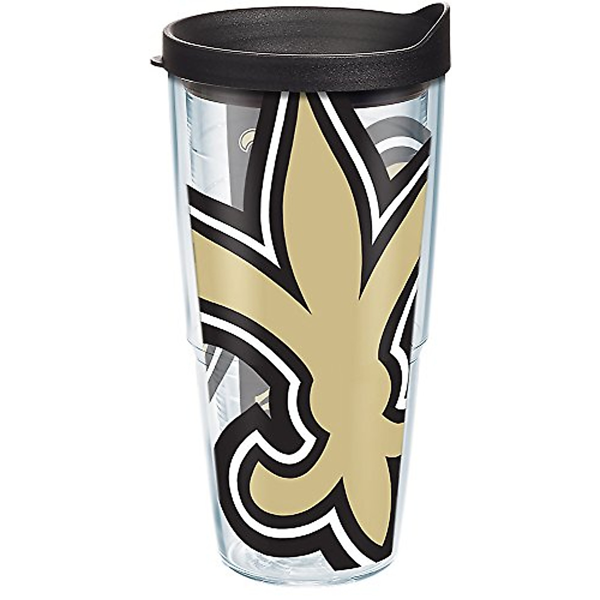 Tervis Made in USA Double Walled NFL New Orleans Saints Insulated Tumbler Cup Keeps Drinks Cold & Hot, 24oz, Colossal
